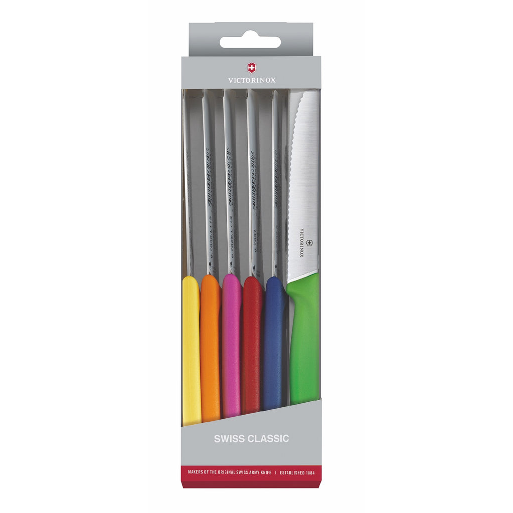 Victorinox Steak Knife 11cm Set of 6 - Multi Colour — Kitchen Antics