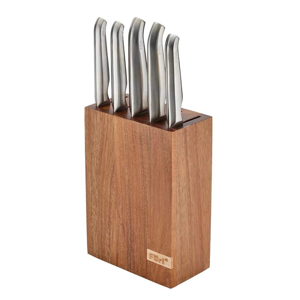 Furi Acacia Knife Block 7 Piece — Kitchen Antics