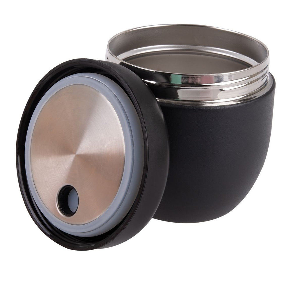Oasis S/S Double Wall Insulated Food Pod 470ml - Black — Kitchen Antics