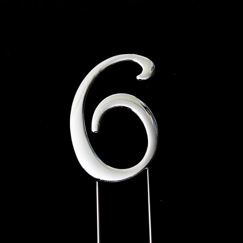 Cake & Candle Cake Topper - Silver #6 — Kitchen Antics